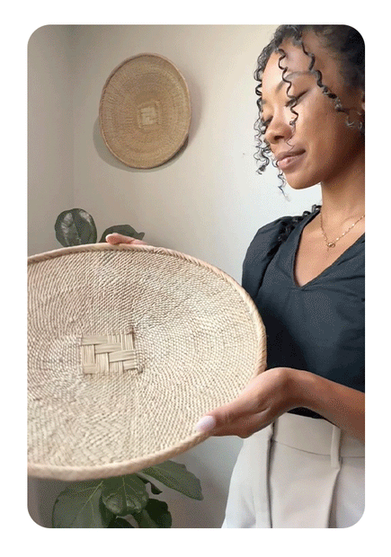 Wall Mounted Basket 16"D, 24"D or 35"D | Ndebele - 54kibo