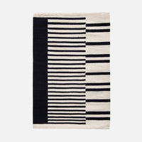 Black Bath Rug | Black and White Bath Mat - 54kibo