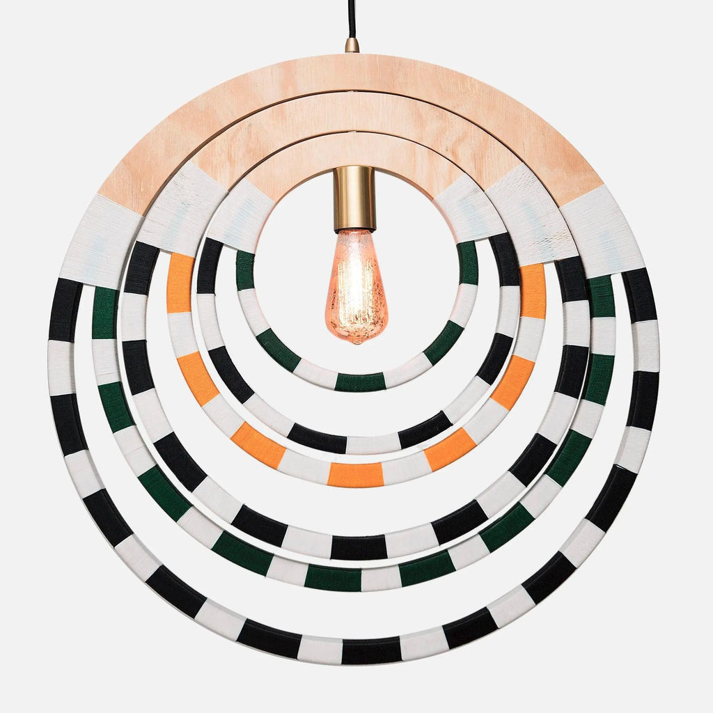54kibo's Colorful Modern Green Pendant Light Fixture, 24"W