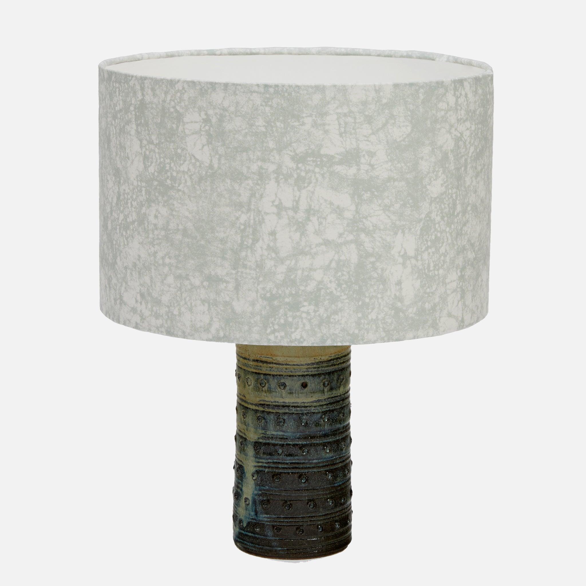Gray Lamp Shade, Batik Print, H10"xW14" | 54kibo